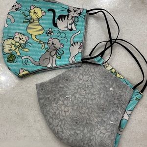 Hand Crafted | Accessories | Cats Face Mask | Poshmark